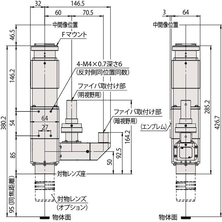 広視野顕微鏡ユニット WIDE VMUシリーズ WIDE VMU-BDV | 商品 | ミツトヨ